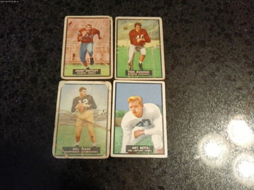 1951 TOPPS MAGIC FOOTBALL CARD LOT OF 4 CARDS POOR CONDITION FILLERS | eBay