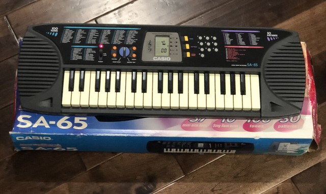 Vintage Casio Sa-65 Electronic Song Bank Keyboard 100 Tones 30 Patterns ...