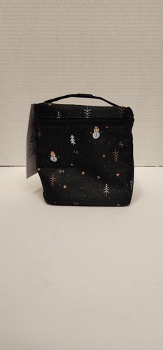Lug Box Top Cosmetic Case NWT Black Winter/Snowmen | eBay