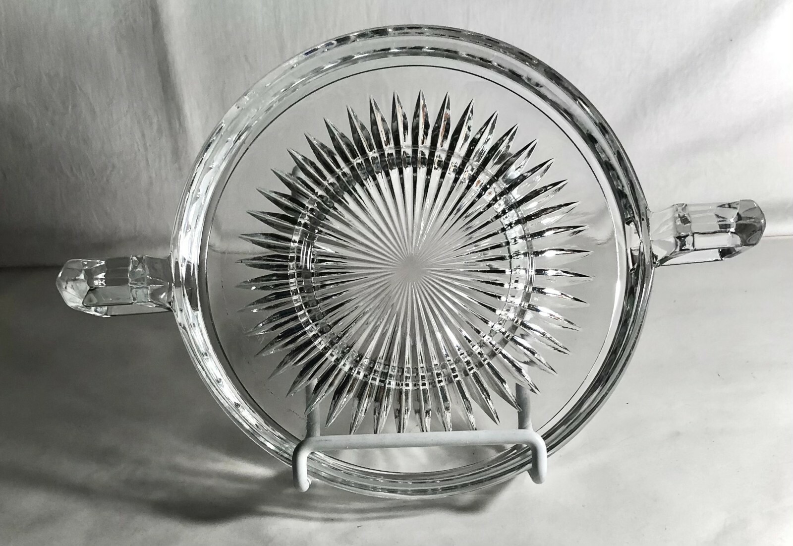 Paden City Crystal #323 6 1/4" Etched Loaf Sugar Or Breakfast Tray | eBay