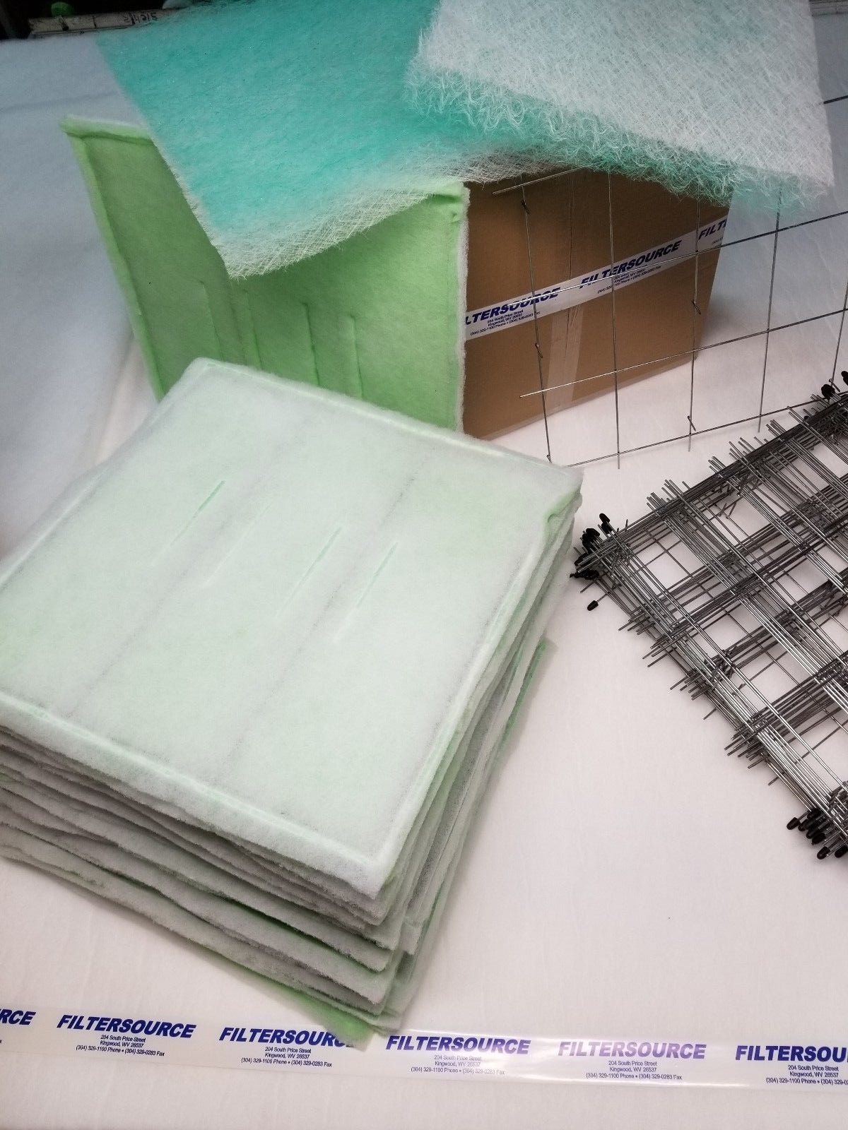 Paint Spray Booth Filter 20x20 Set 20 Intake,20 Grids,100 Exhaust | eBay