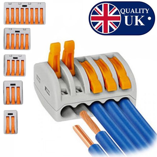 10x 2/3/4/5 Way Electrical Connectors Wire Block Terminal Cable ...