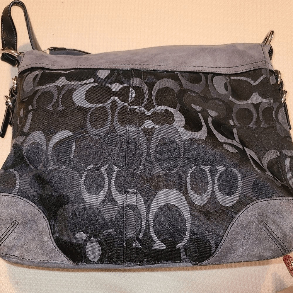 Coach Shades of Gray signature pocketbook - Gem