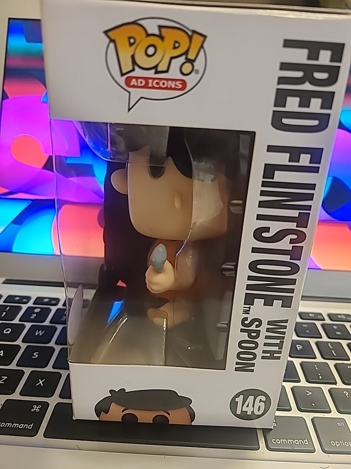 FRED FLINTSTONE SPOON FRUITY PEBBLES FUNKO POP GAMESTOP EXCLUSIVE 146 ...