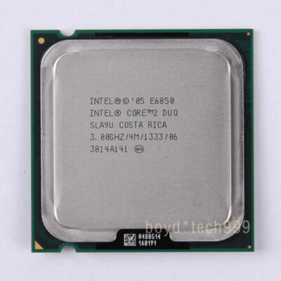 Intel Core 2 Duo E6850 Processor 3.0GHz/4M/1333MHz (SLA9U) LGA 775 Dual ...