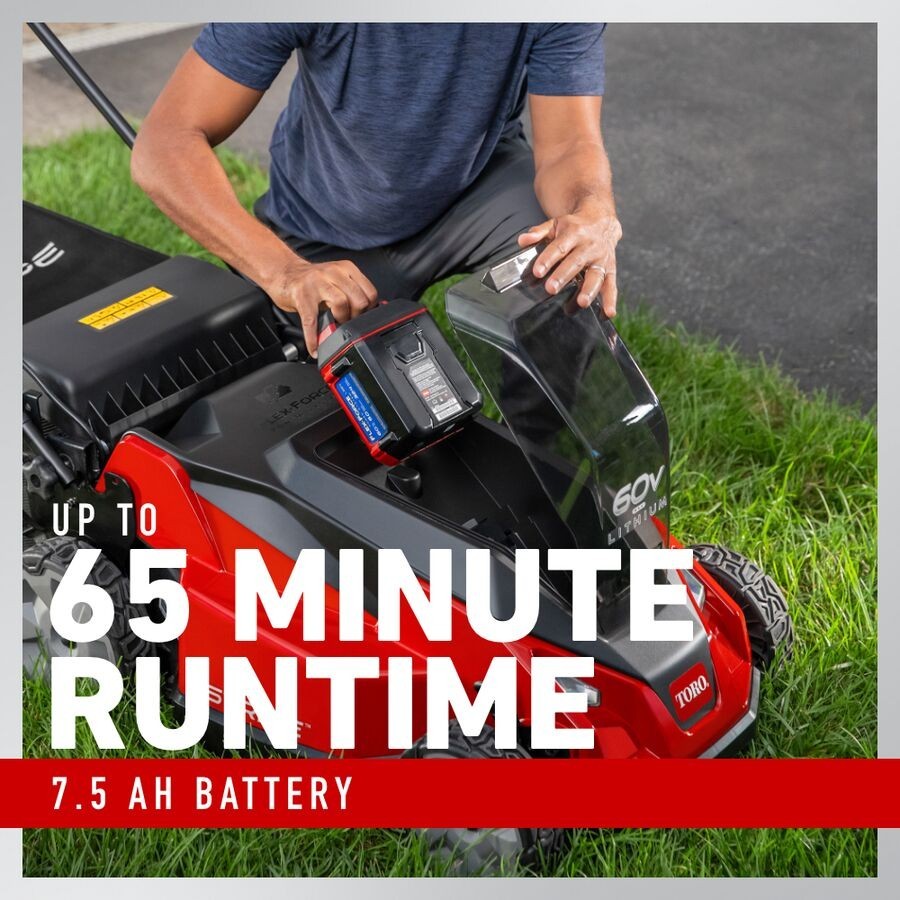 Toro 21623 21" Stripe® Dual-Blade Self-Propel Lawn Mower with 60V MAX ...