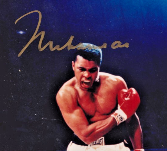 MUHAMMAD ALI BOXINGL LEGEND Autographed Photo signed 8x10 Color ...
