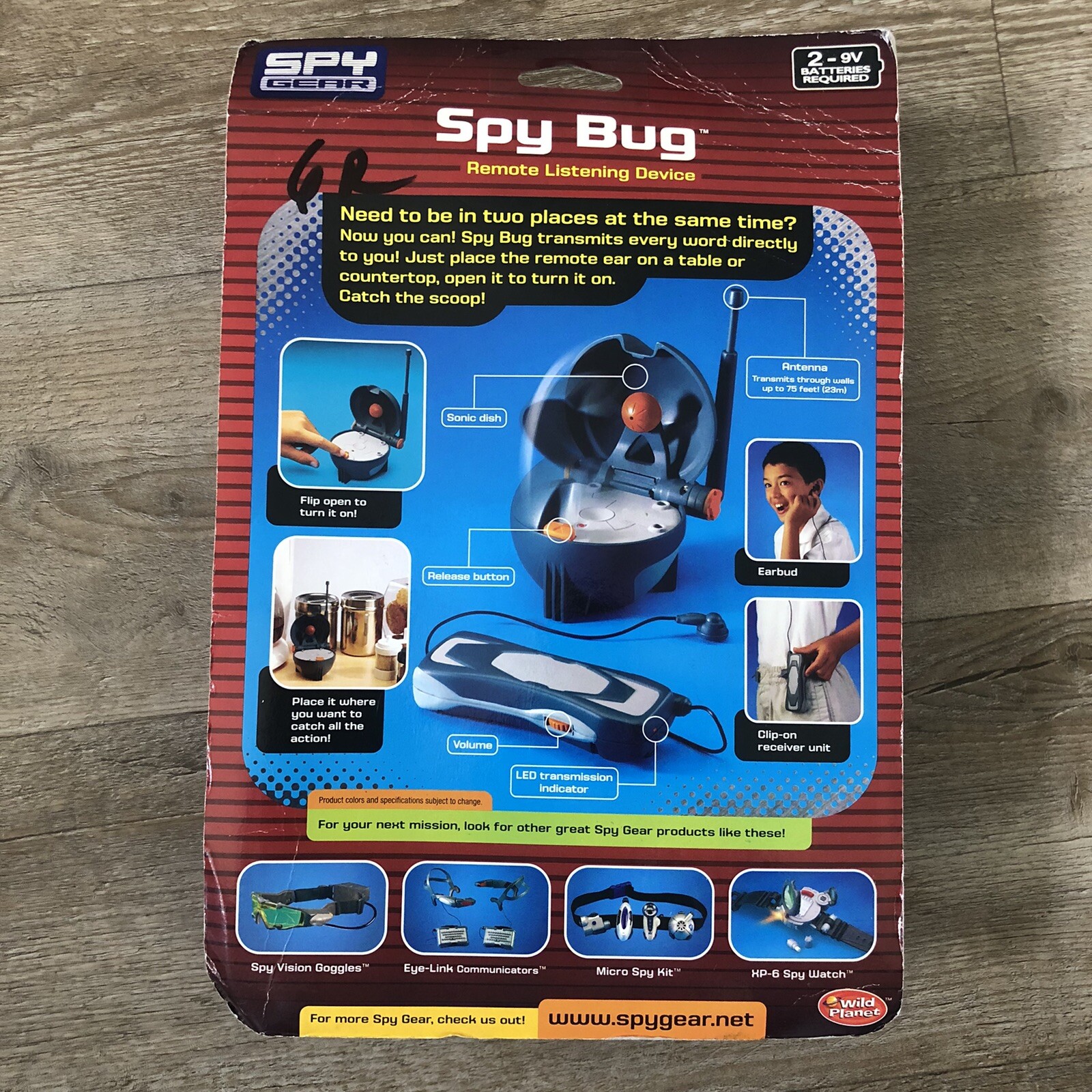 Wild Planet Spy Gear Spy Bug Remote Listening Device 70068 NIP 2003 NEW ...