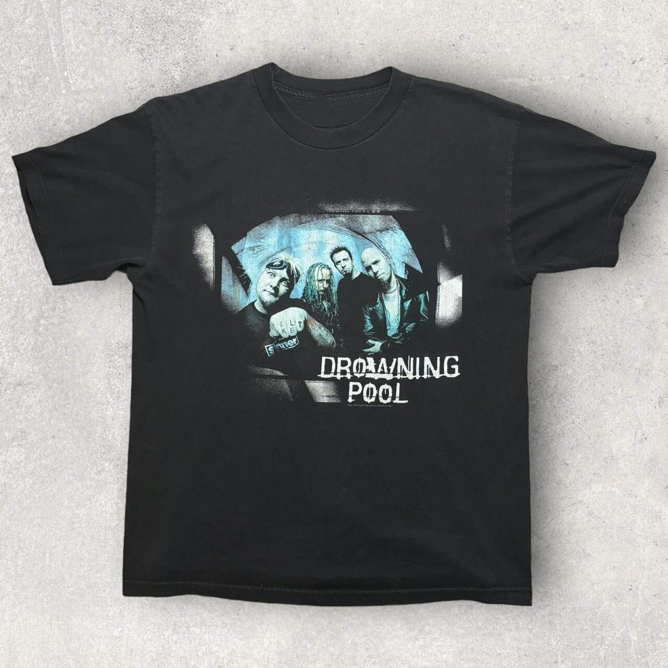 Vtg Drowning Pool Band Tour Heavy Cotton Black S-5XL Unisex Shirt | eBay