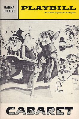 Kander & Ebb "CABARET" Melissa Hart / Gene Rupert 1968 Cleveland, Ohio ...