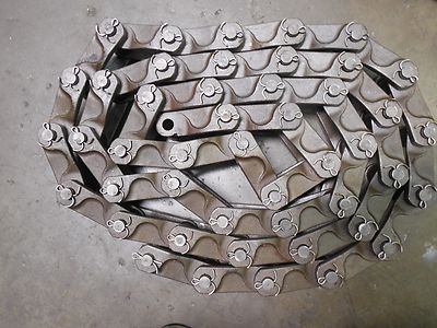 REXNORD LINK-BELT CAST CHAIN MILL DUTY H78 #H78 10' FT. LENGTH 3-1/2" x ...