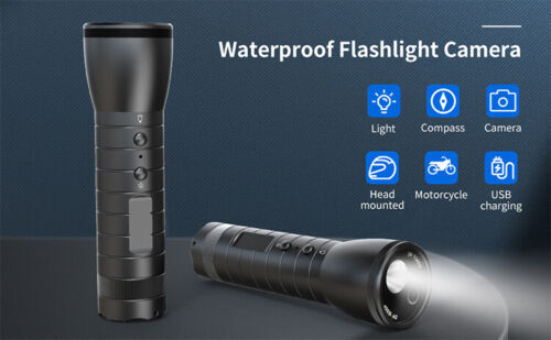 1080P Flashlight Camera Night Vision Motion Video Recording for Outdoor ...