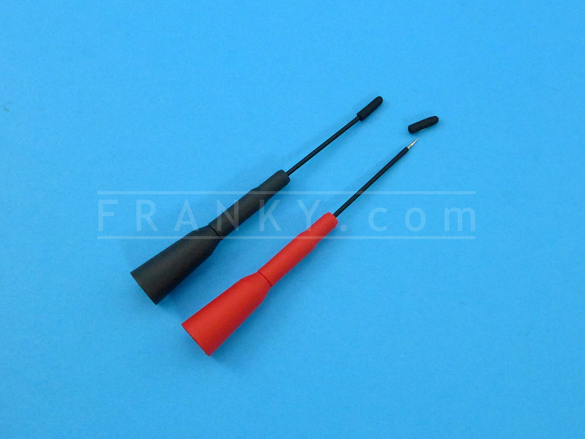 ETA3201 Slip-On Sharp 1mm Probe Tips for Multimeter Probes (1 Pair Red ...