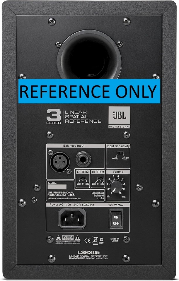 Pair of JBL LSR305 3 Series Linear Spatial Reference Studio Monitors ...