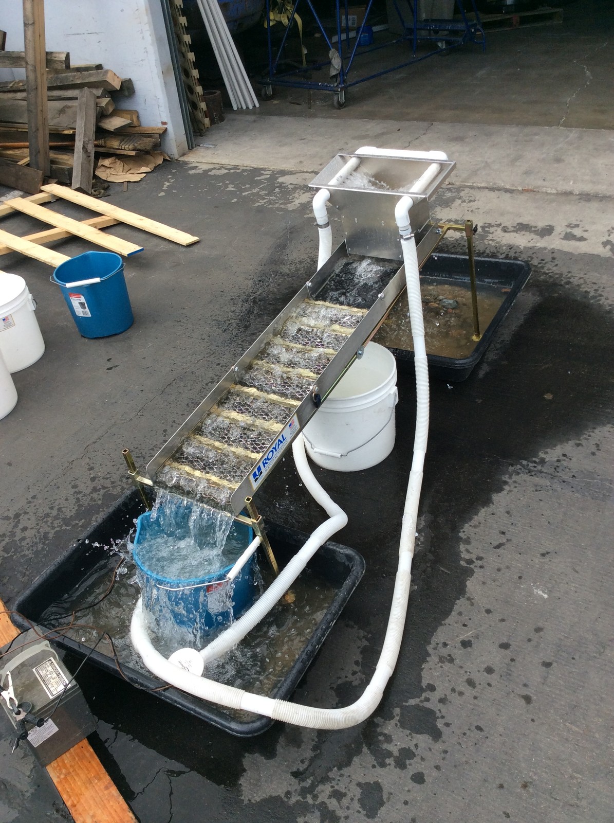 Sluice, True Highbanker/Hopper For 50" Self-Locking Sluice Box | eBay