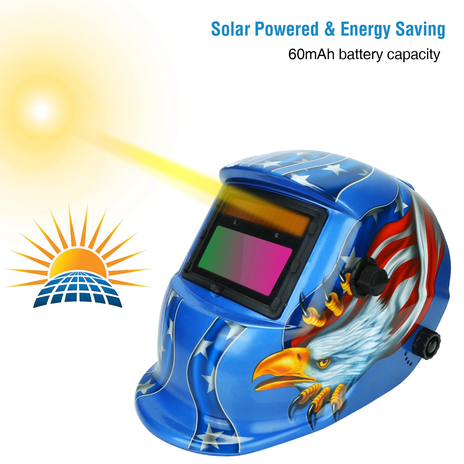 Solar Welder Helmet True Color Auto-Darkening Welding Helmet Arc Tig ...
