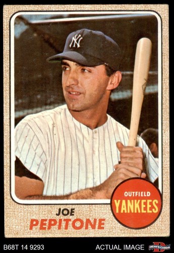 1968 Topps #195 Joe Pepitone * Yankees COMMON VARIATION 3.5 - VG+ | eBay