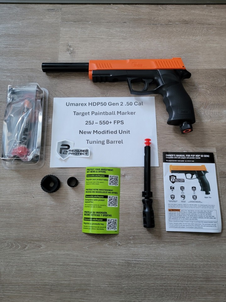 New HDP50 GEN 2 Rubber/Paintball Target Pistol High Velocity - Tuning ...