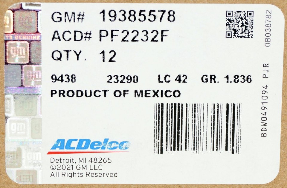 Genuine OEM Engine Oil Filter ACDelco PF2232 GM 12691158 | eBay