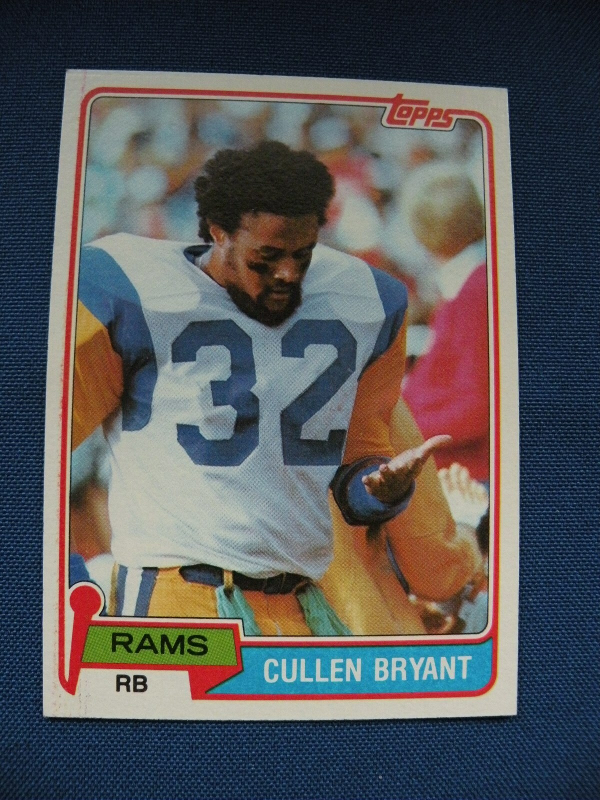 1981 Topps Cullen Bryant Rams card #273 NFL football $1 S&H | eBay