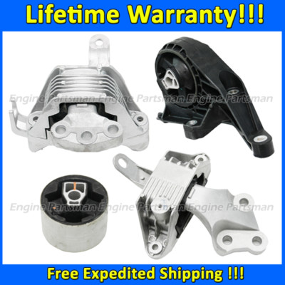 K1952 Engine Motor&Trans Mount Set 4PCS For Chevrolet Cruze 1.4L 2011 ...