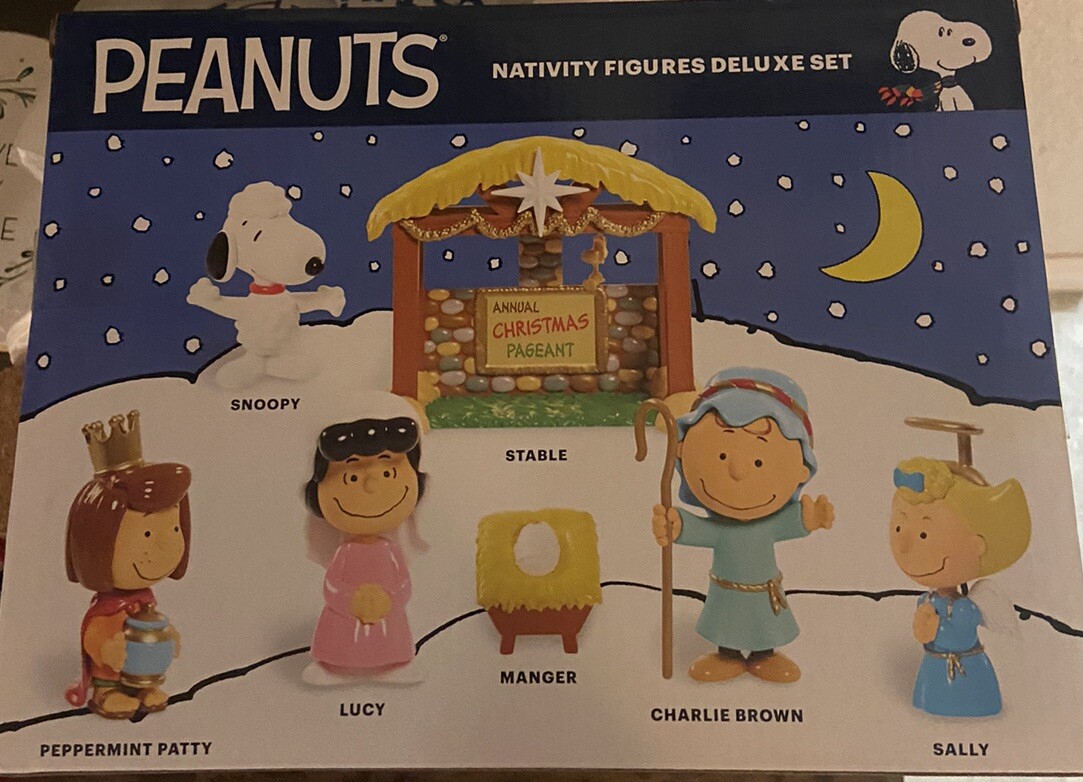 Snoopy Manger Scene Peanuts Nativity Set | Wayfair