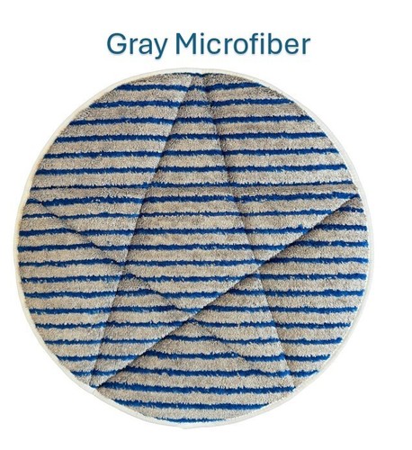 Professional / Commercial Gray Microfiber Loop Pile 21” Scrubber Carpet ...
