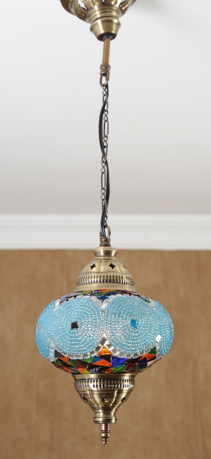 Turkish Moroccan Mosaic Ceiling Hanging Pendant Light Fixture Lamp ...