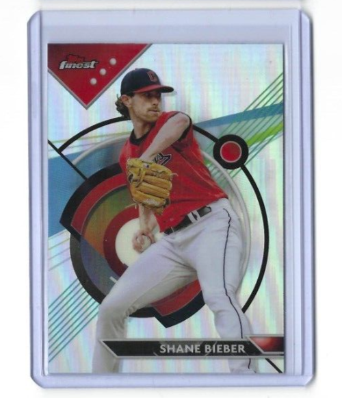 2023 Topps Finest Baseball SHANE BIEBER Refractor SP | eBay