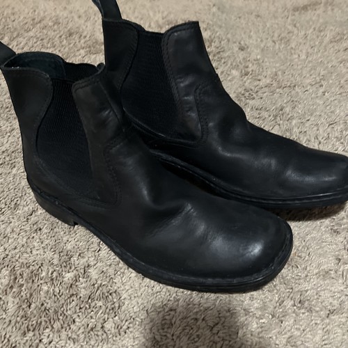 Born Chelsea Shoes Mens 10.5 Black Leather Pull On Casual Comfort Boots ...