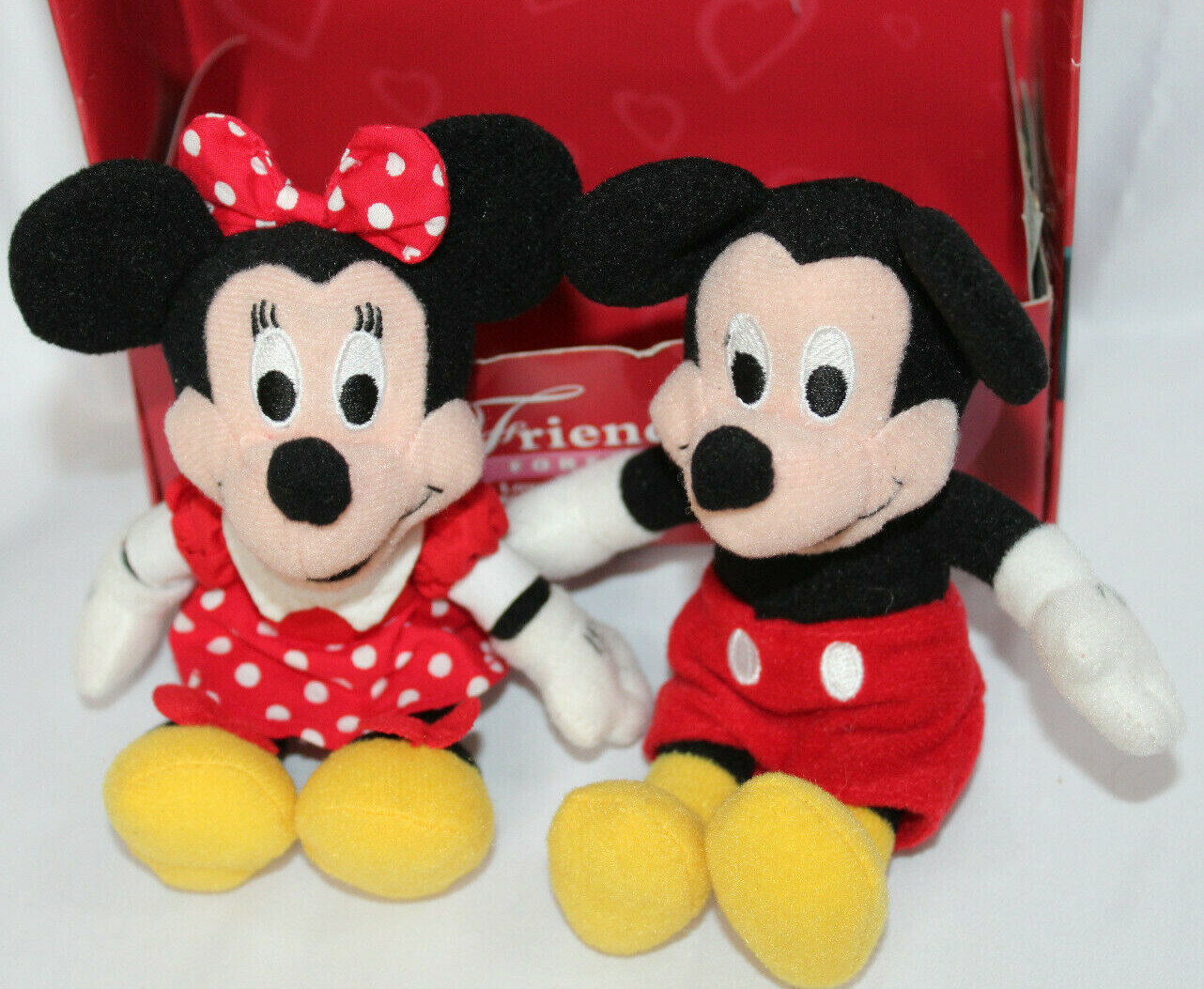 Disney Friends Forever Loveable Huggable Mickey & Minnie Stuffed Plush ...