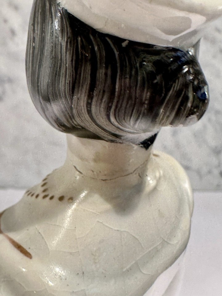 Antique Staffordshire Queen Victoria Figure Cloak with Sash 12" | eBay