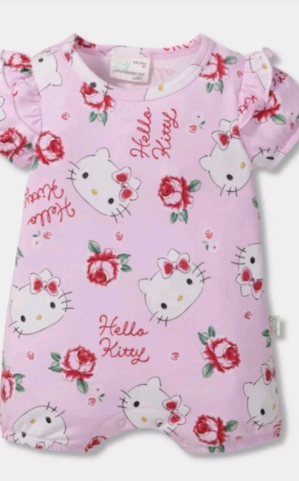 Peter Alexander Hello Kitty Romper /Matching Beanie Size 0000 Or ...
