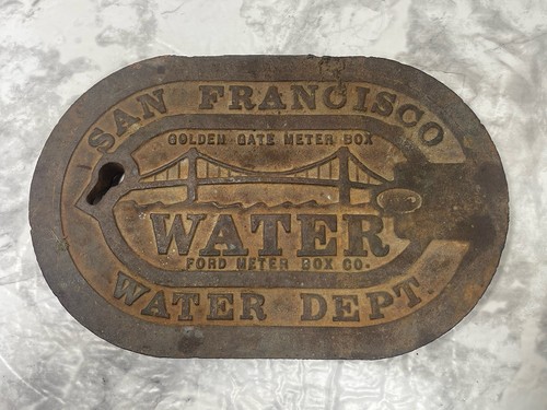 Vintage San Francisco Golden Gate Bridge Ford Meter Box Co. Water Meter ...