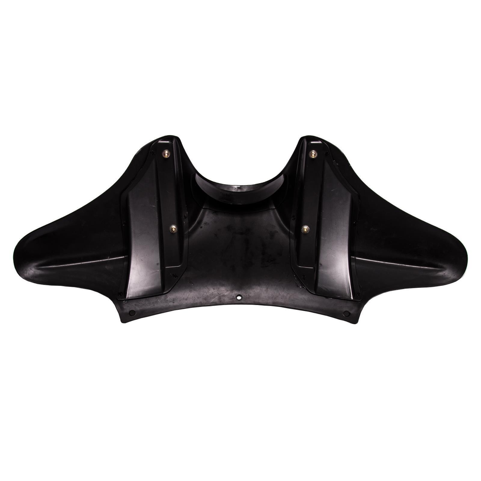 Gloss Black Headlight Outer Batwing Fairing - Harley-D FLSTF Fat Boy 01 ...