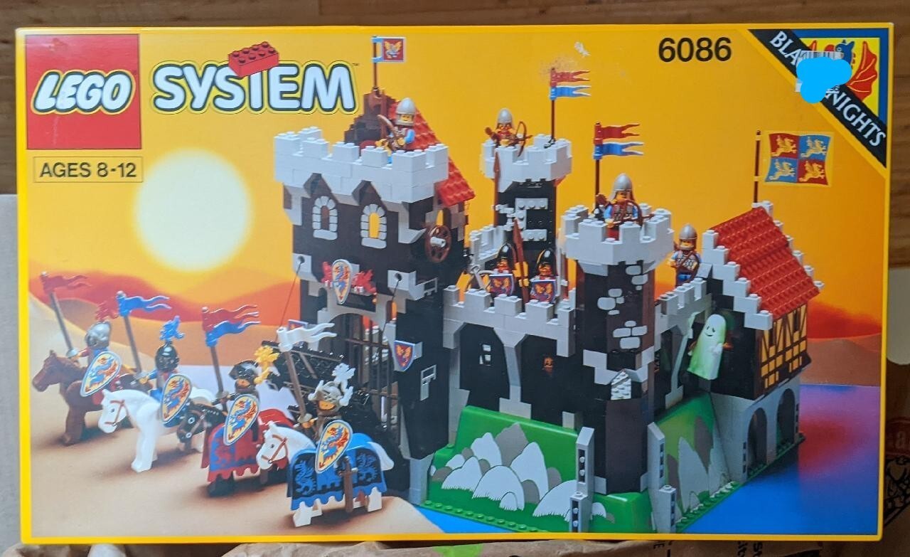 Rare Sealed Vintage LEGO System! Black Knight Dungeon Master's Castle ...