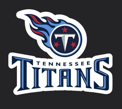 TENNESSEE TITANS Logo Sticker Bat Stickers Car NFL Football Decal | eBay