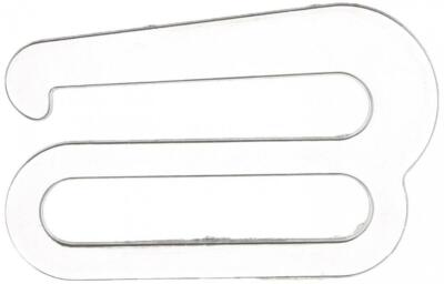 Dritz 99-1-61 Plastic Swim Suit Bra Hooks, Clear, 1-Inch 2-Count 1-Inch ...