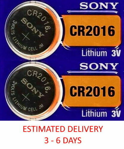 Murata CR2016 Battery 3V Lithium Coin Cell (5 Count) - Replaces Sony ...