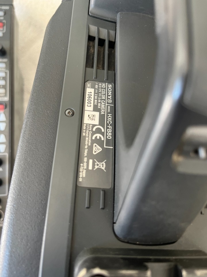 Sony HXC-FB80 4K*/1080/60P HDR Studio Camera, RCP-1500, HXCU-FB80 Chain ...