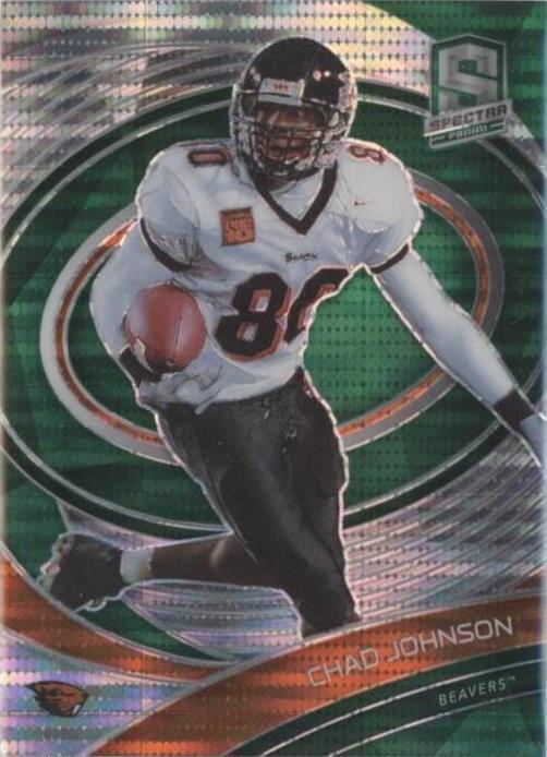 2022 Panini Chronicles Draft Picks - Spectra Chad Johnson #50 Emerald ...