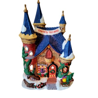 Heartland Valley Village Santas Toyland Porcelain Lighted House Limited ...