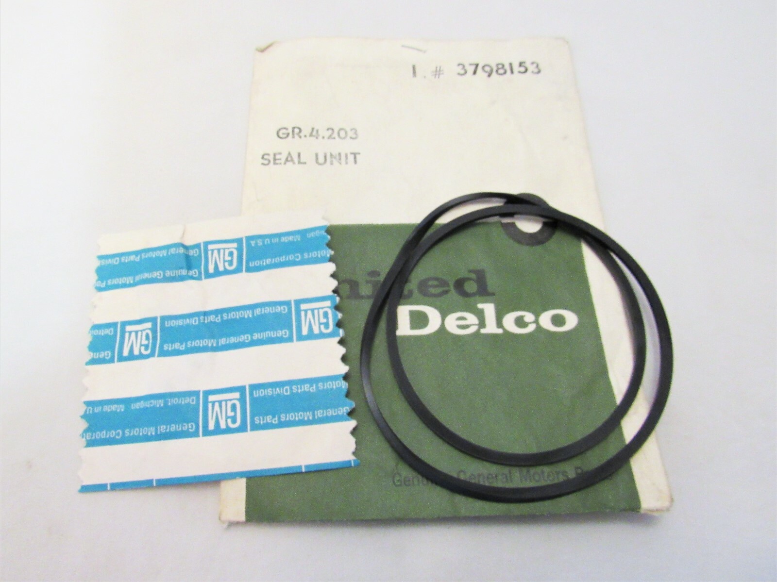 NOS 1962-65 Chevy Vette Impala Powerglide Trans Front Pump Gasket Kit ...