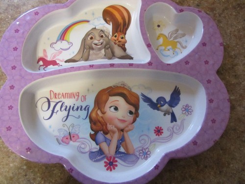 Dreaming Of Flying, Princess Sophia Divided Disney Plate Melamine | eBay