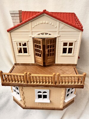 Calico Critters Red Roof Country Home Dollhouse Playset House Only Toy ...