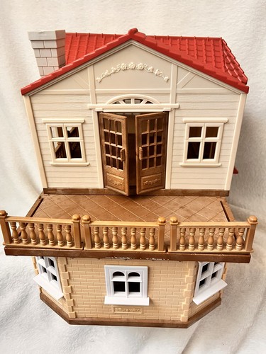 Calico Critters Red Roof Country Home Dollhouse Playset House Only Toy ...