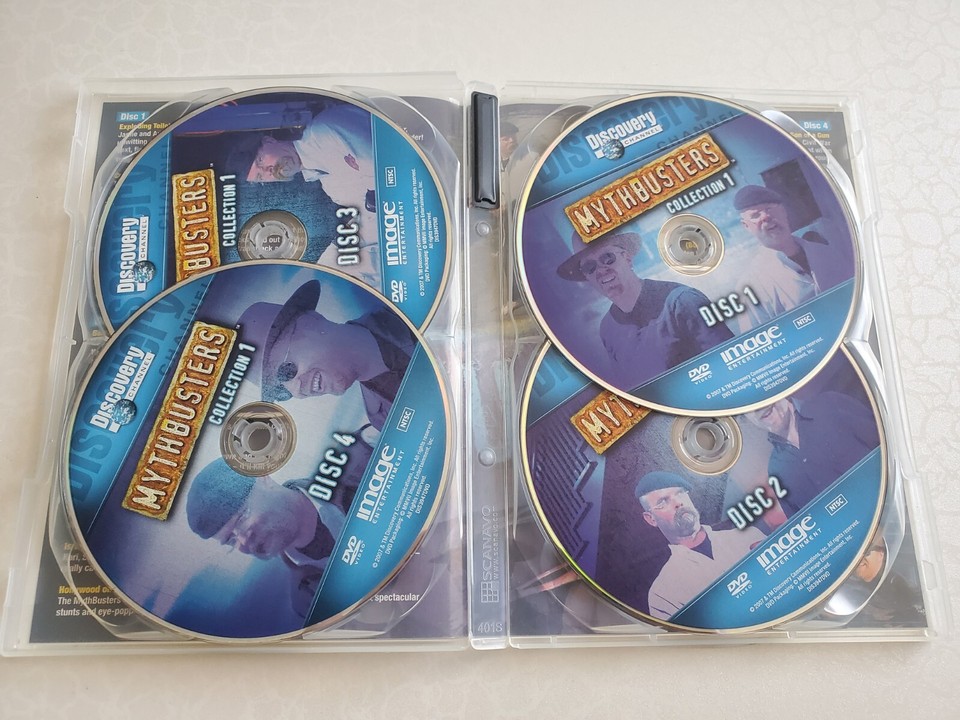 MythBusters - Collection 1 (DVD, 2007, 4-Disc Set) CIB excellent ...