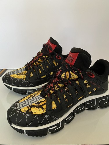 Versace Trigreca Sneakers Red/Yellow/Black Mens Size EUR 40 | eBay