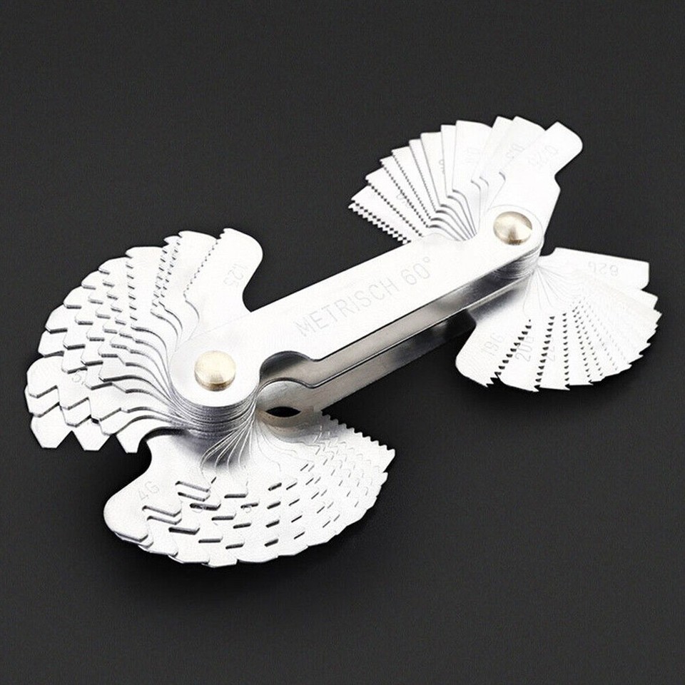 Reliable Thread Pitch Gauge Caliper Gage Measuring Set for Thread ...