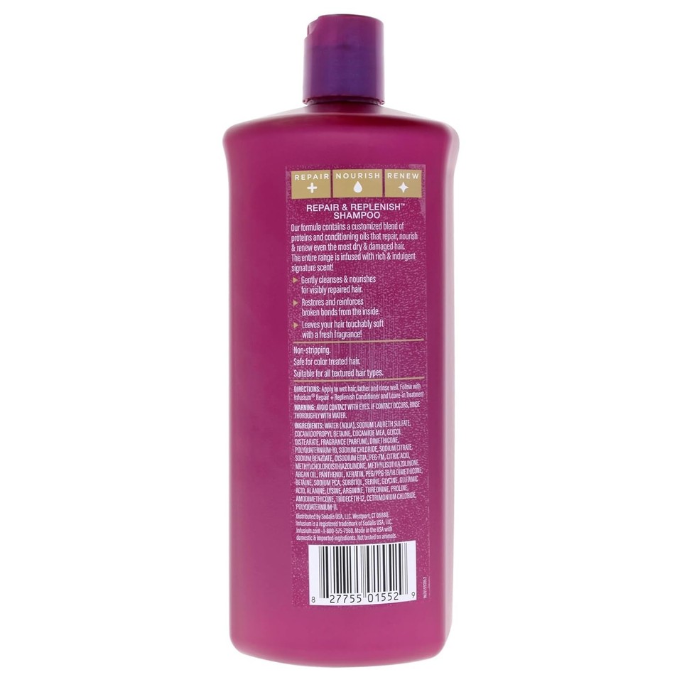 Infusium Nourishing Shampoo Repair & Replenish 33.8oz Argan Oil ...